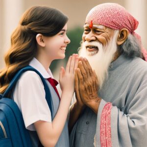 Sai Baba AI Images with Kids