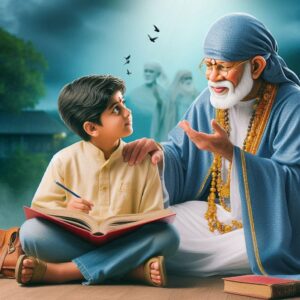 Sai Baba AI Images with Kids