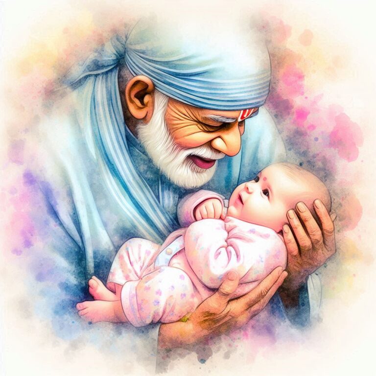 Sai Baba AI Images with Kids