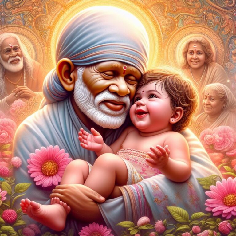 Sai Baba AI Images with Kids