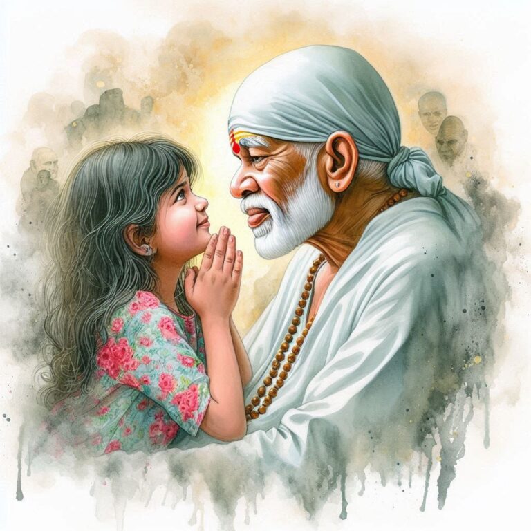 Sai Baba AI Images with Kids