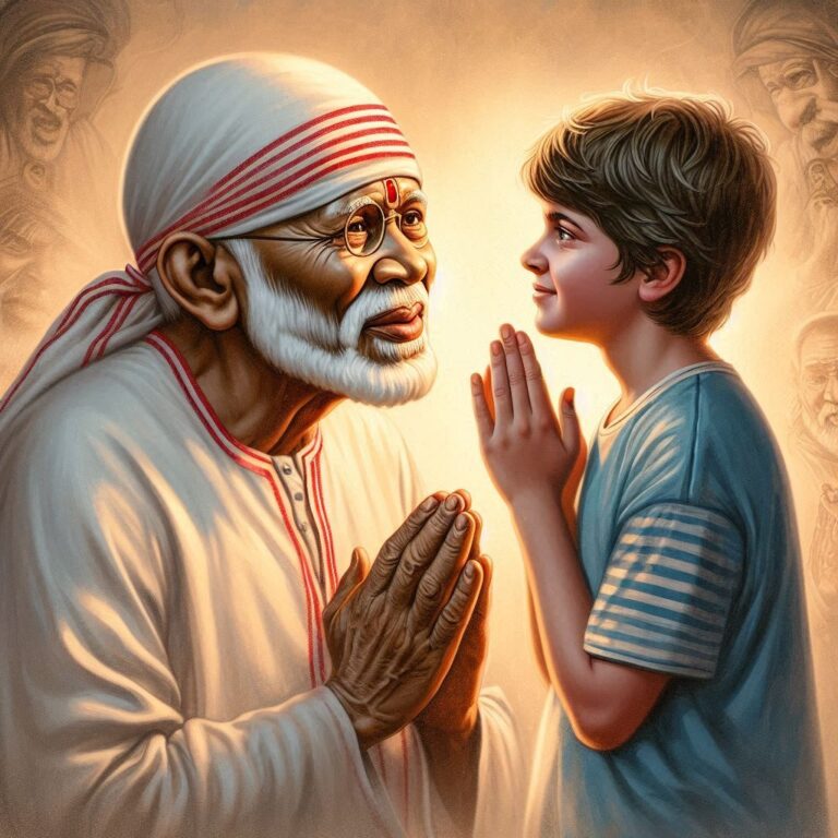 Sai Baba AI Images with Kids