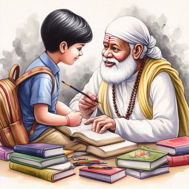 Sai Baba AI Images with Kids